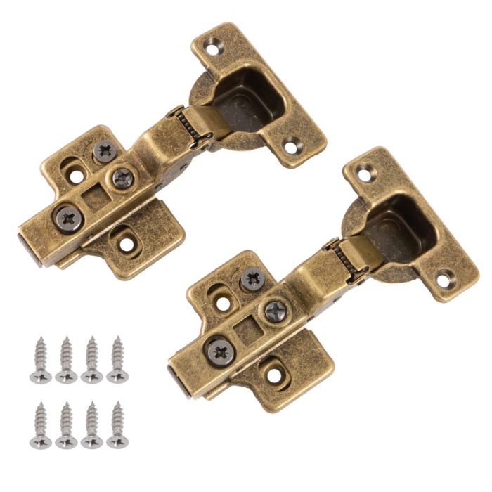 Eclipse 3D Adjustable Cabinet Hinge 105 degree Half Overlay (Soft Close)