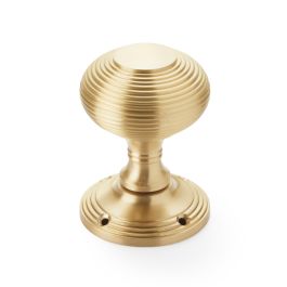 Solid Brass Beehive Mortice Door Knob | More Handles