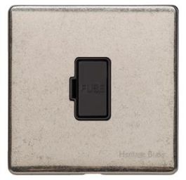Heritage Brass Vintage Range Rustic Nickel, XRN - Unswitched Spur (13 Amp)
